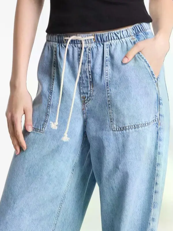 Gap Drawstring-waist Wide-leg Jeans