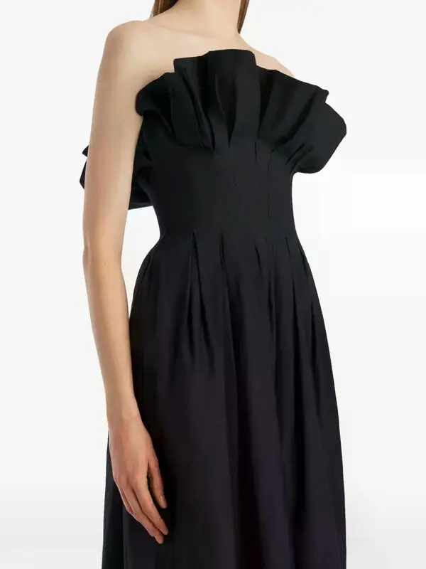 Khaite Claude Strapless Organza Dress