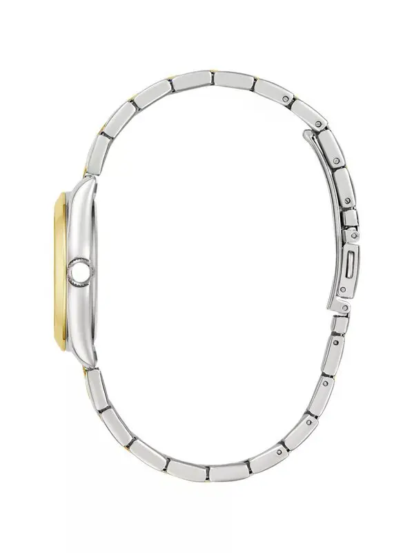 Guess Two-tone Date Watch With Dial - Green