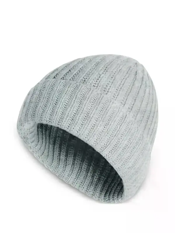 Malo Ribbed-knit Beanie Hat - Grey