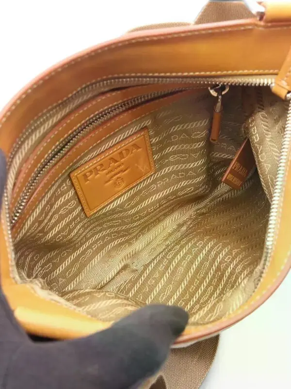 Prada 2000s Logo-jacquard Shoulder Bag