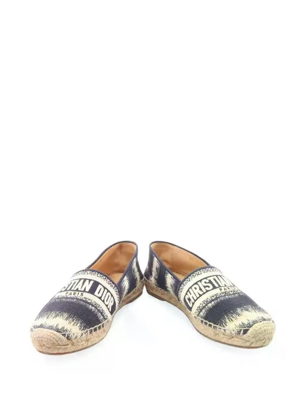 Dior 2000s Granville Logo-embroidered Flat Espadrilles