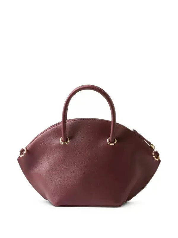 Claudie Pierlot Smooth Leather Handbag With Gold Ring Detail