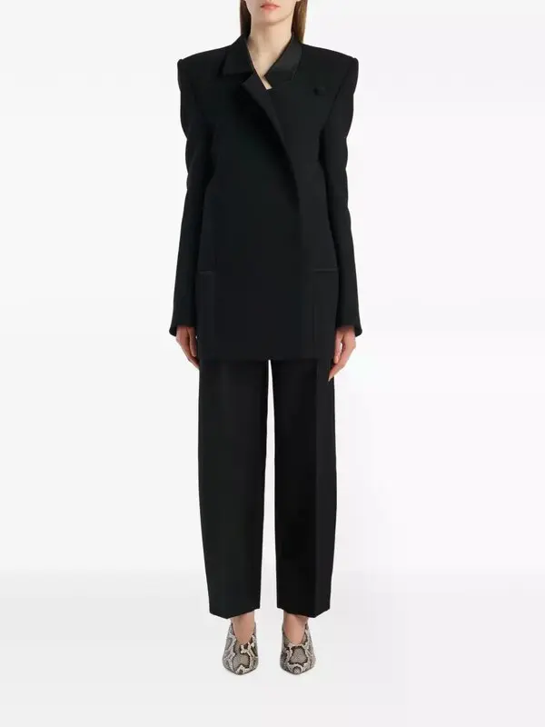 Khaite Armair" Jacket In Double-faced Crepe