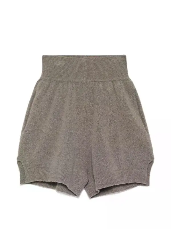 Rick Owens Knitted Side-slit Shorts