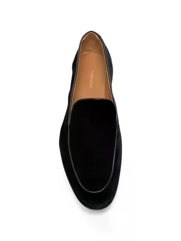TOM FORD Leo Velvet Loafers
