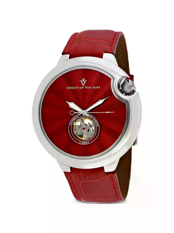 CHRISTIAN VAN SANT Cyclone Automatic Stainless Steel Watch - Red