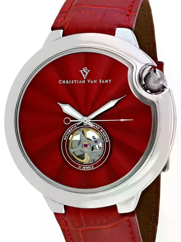 CHRISTIAN VAN SANT Cyclone Automatic Stainless Steel Watch - Red