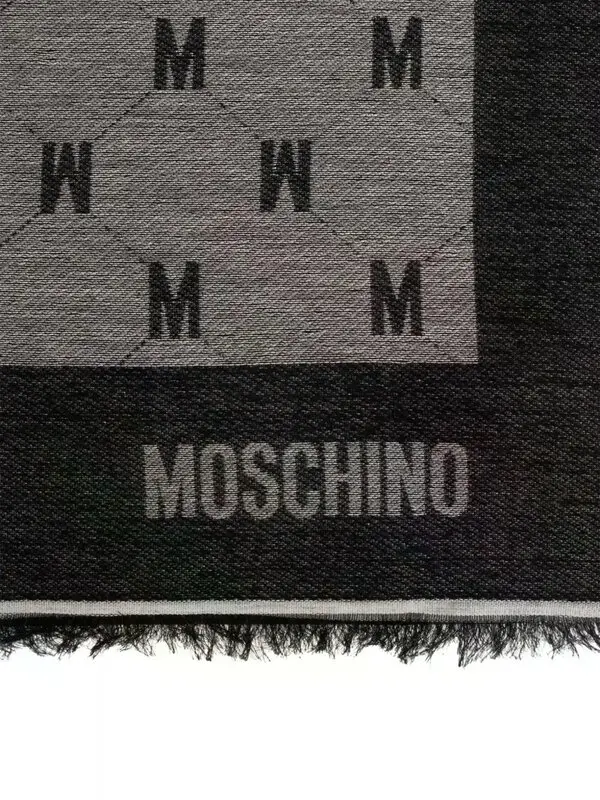 Moschino Monogram-pattern Logo-print Scarf