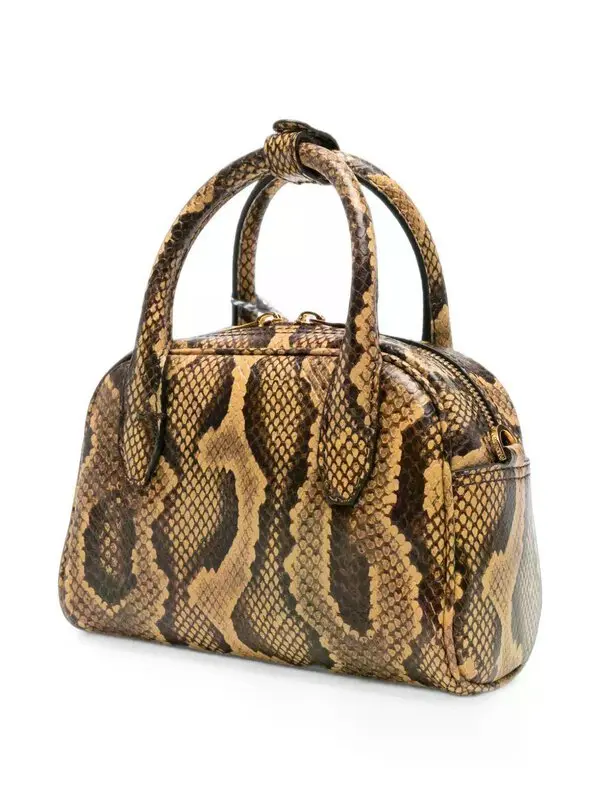 Amiri Micro Ma Snake-effect Logo-plaque Mini Bag
