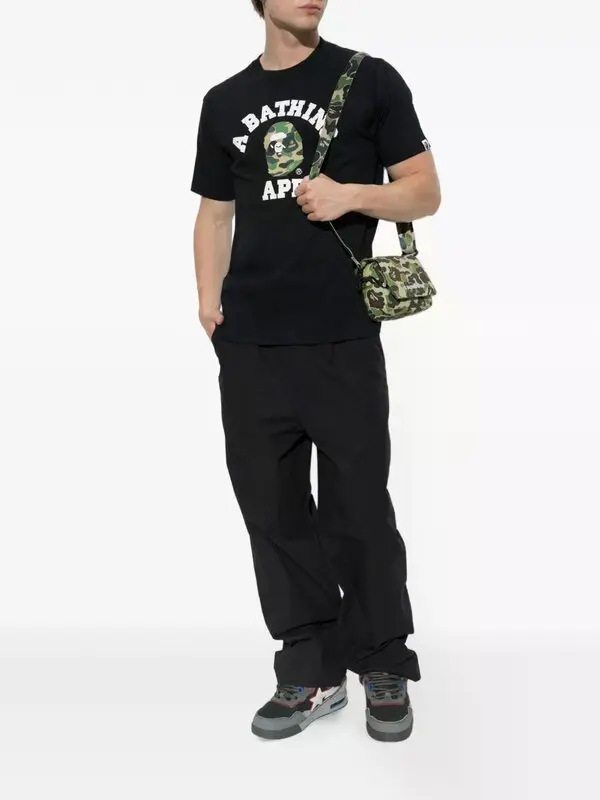 A BATHING APE Camo-print Logo-print T-shirt
