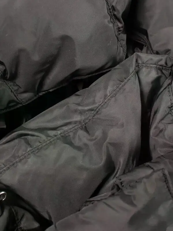 Prada 2010s Logo Plate Puffer Jacket