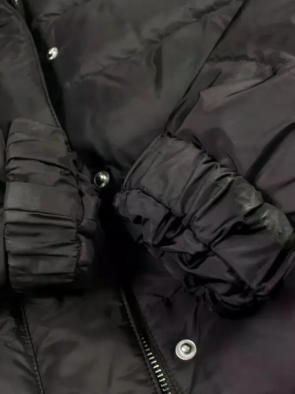 Prada 2010s Logo Plate Puffer Jacket