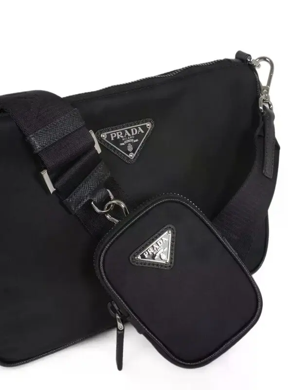 Prada Re-nylon And Saffiano-leather Shoulder Bag