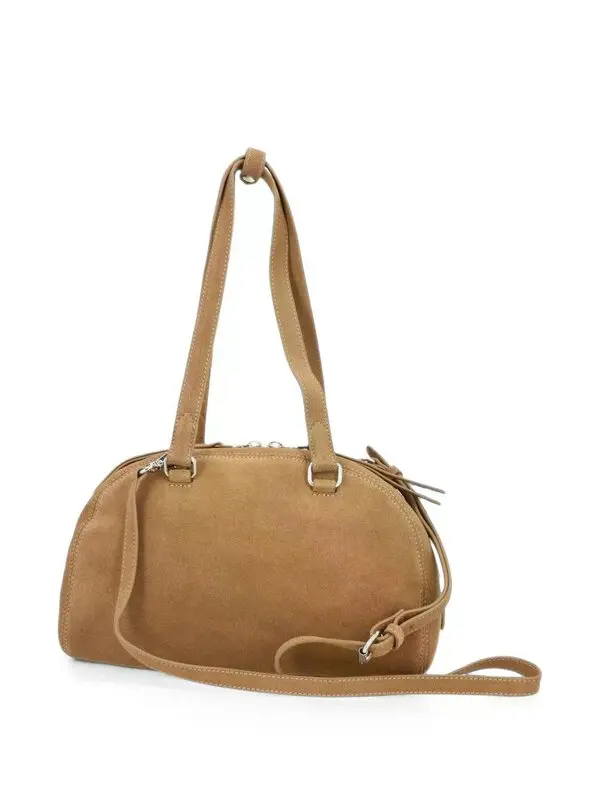 DIESEL® 1dr Dome Suede Shoulder Bag With Embossed Oval D Logo