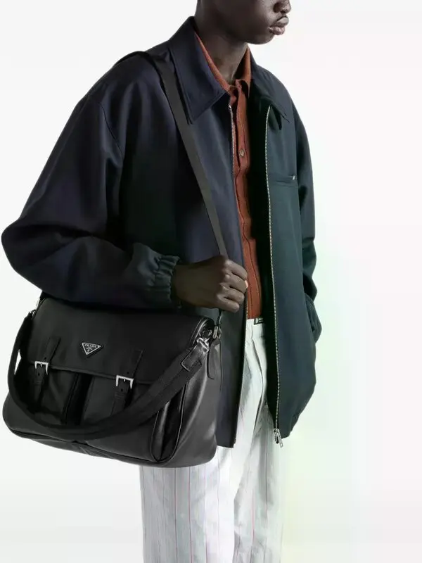 Prada Leather Shoulder Bag - Black