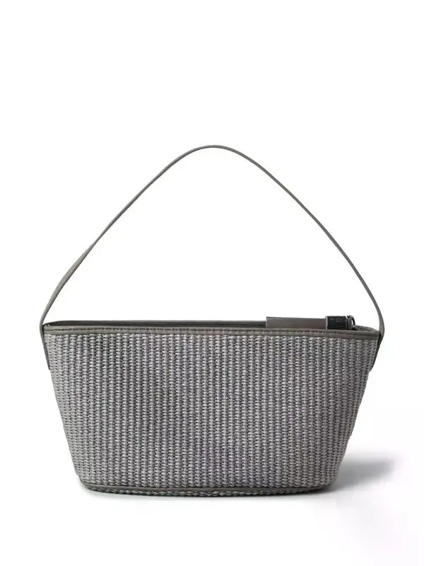 Brunello Cucinelli Monili Detail Interwoven Shoulder Strap Bag