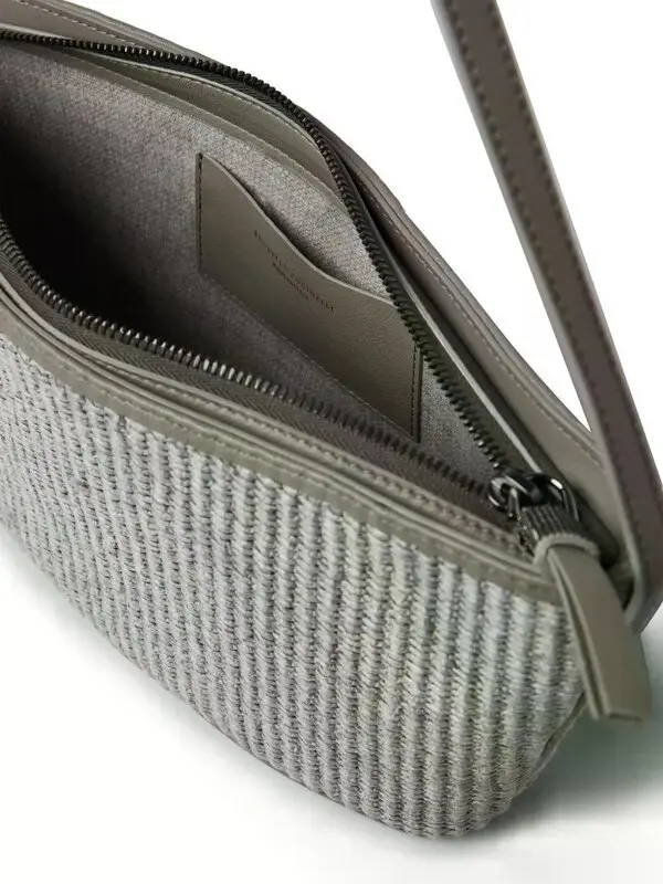 Brunello Cucinelli Monili Detail Interwoven Shoulder Strap Bag