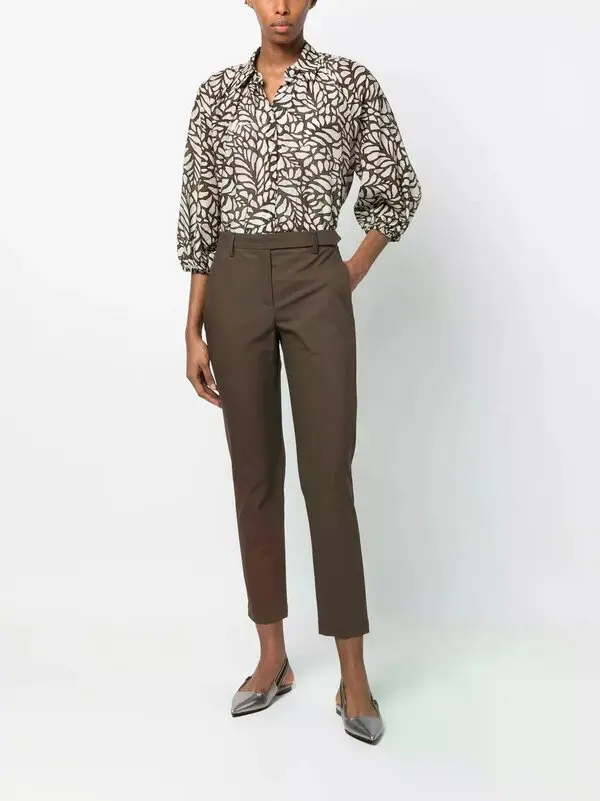 Brunello Cucinelli Tapered Leg Cropped Trousers