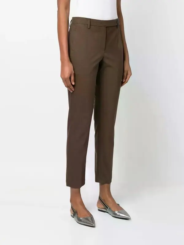 Brunello Cucinelli Tapered Leg Cropped Trousers
