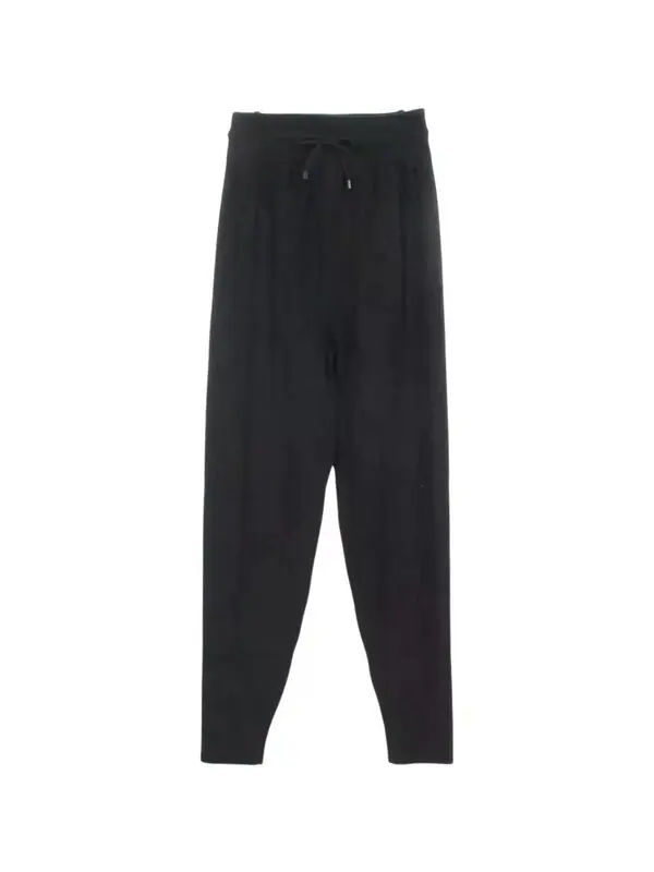 Hermès Wool H Logo Knit Track Pants - Black