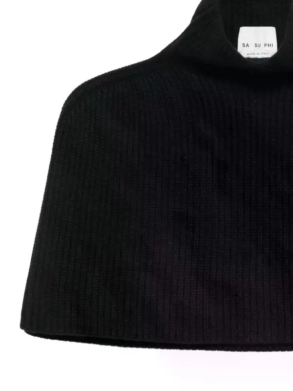 SA SU PHI Ribbed-knit Cashmere Dickey
