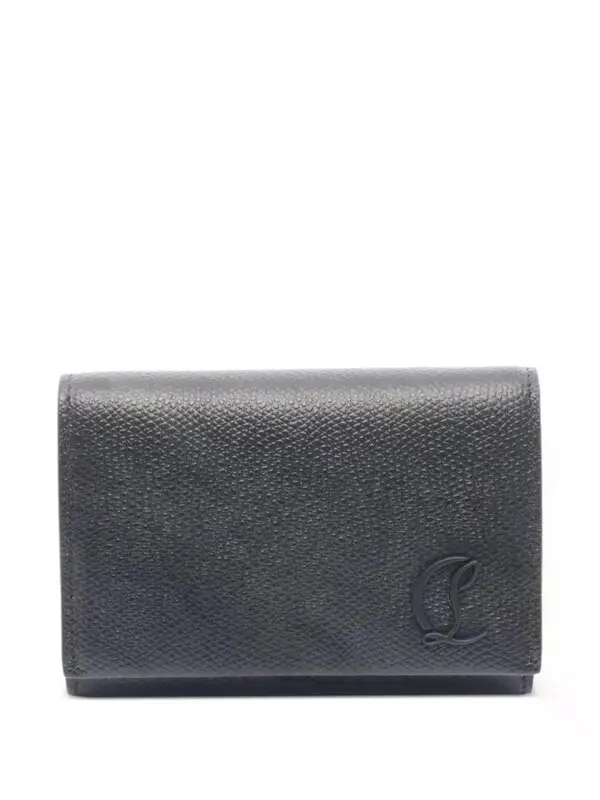 CHRISTIAN LOUBOUTIN 2020s Mooncrest Trifold Wallet - Black
