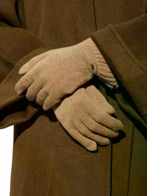 Moschino Logo-patch Knitted Gloves