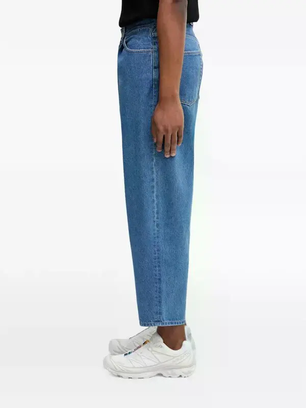 BEAMS Pleated Straight-leg Jeans