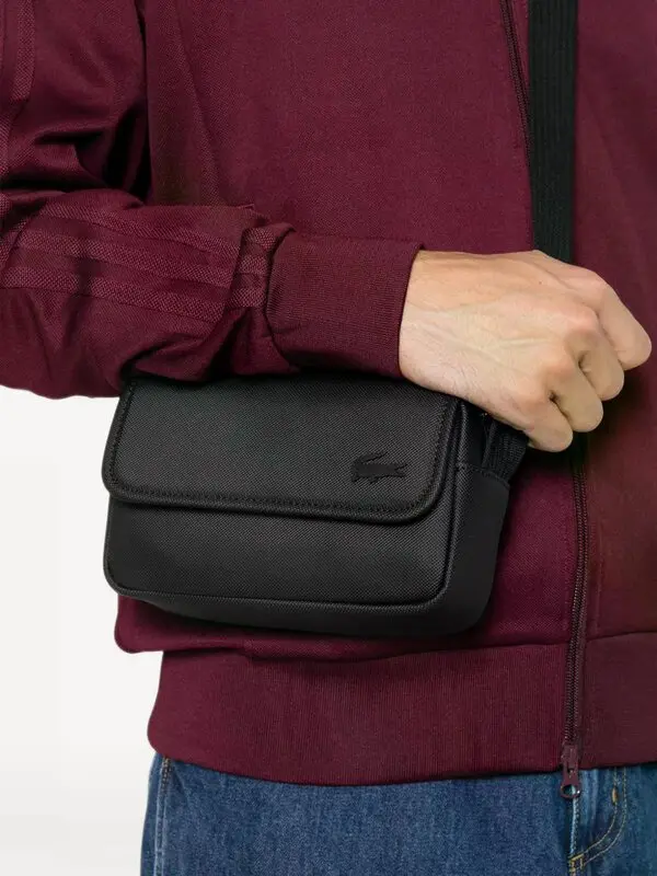Lacoste Textured Logo Shoulder Bag