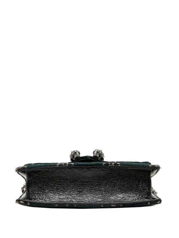 Gucci Mini Gg Velvet Dionysus Crossbody Bag - Blue