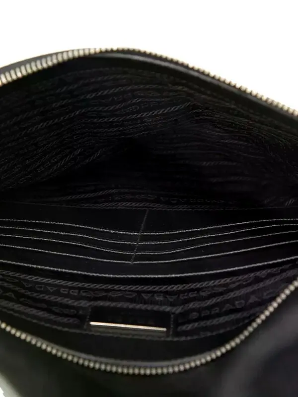 Prada 2000-2026 Saffiano Trimmed Tessuto Clutch Bag