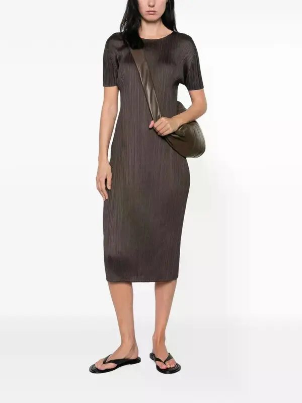 Issey Miyake Pleated Midi Dress