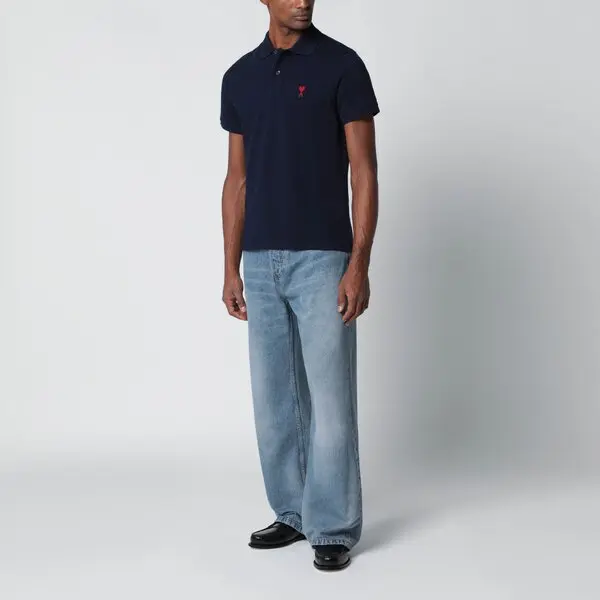 AMI Paris Polo De Coeur Midnight