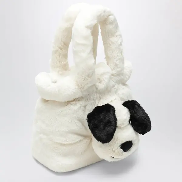 JELLYCAT Black/white Dog Face Bag