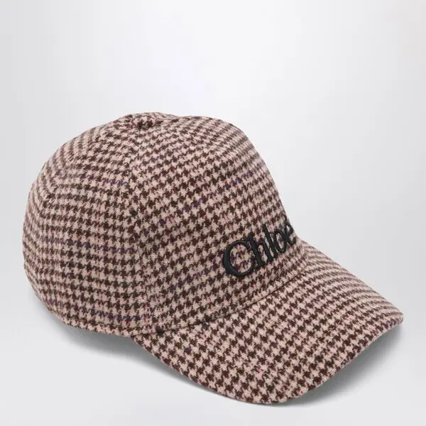Chloé Cap With Houndstooth Pattern