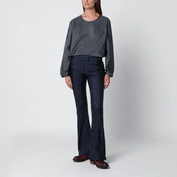 Miu Miu Crewneck Re-nylon Blouse