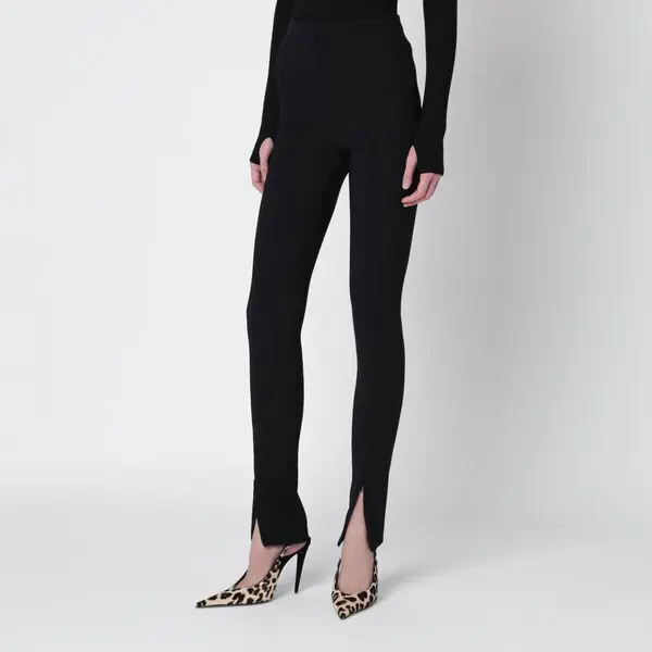 THE FRANKIE SHOP Leggings With Slits - Black