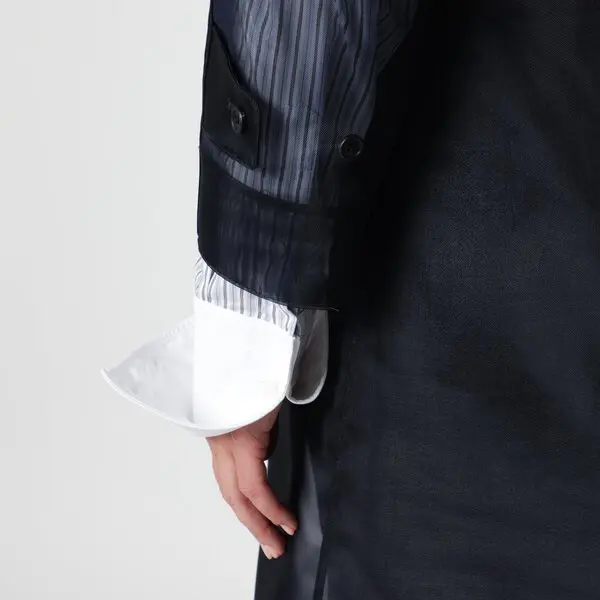 Prada Single-breasted Overcoat In Crinoline