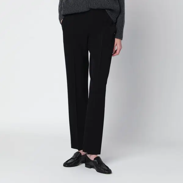 THE ROW Cyril Trousers In Wool - Black
