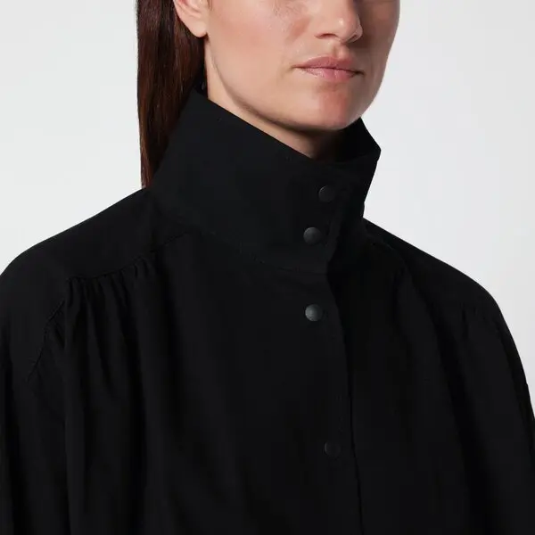 Source Unknown High-neck Cotton-blend Shirt