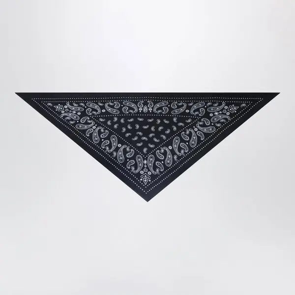 Destin Navy Blue/burgundy Triangular Bandana Scarf