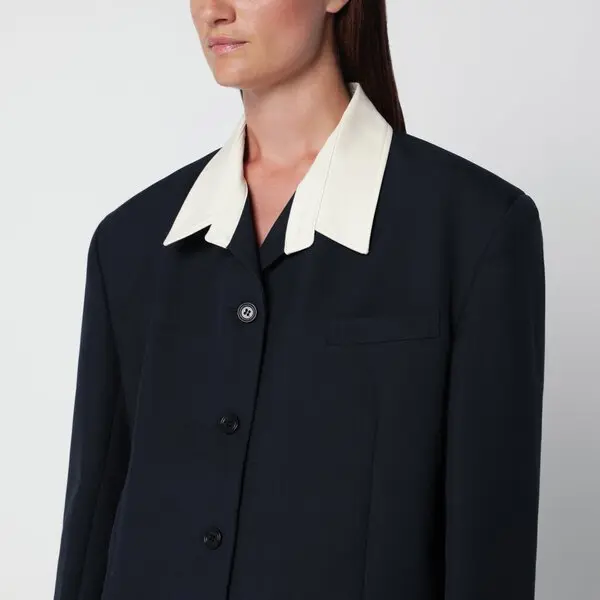 Source Unknown Suki Navy Single-breasted Jacket