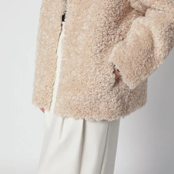 Source Unknown Manuela Teddy-effect Shearling Jacket