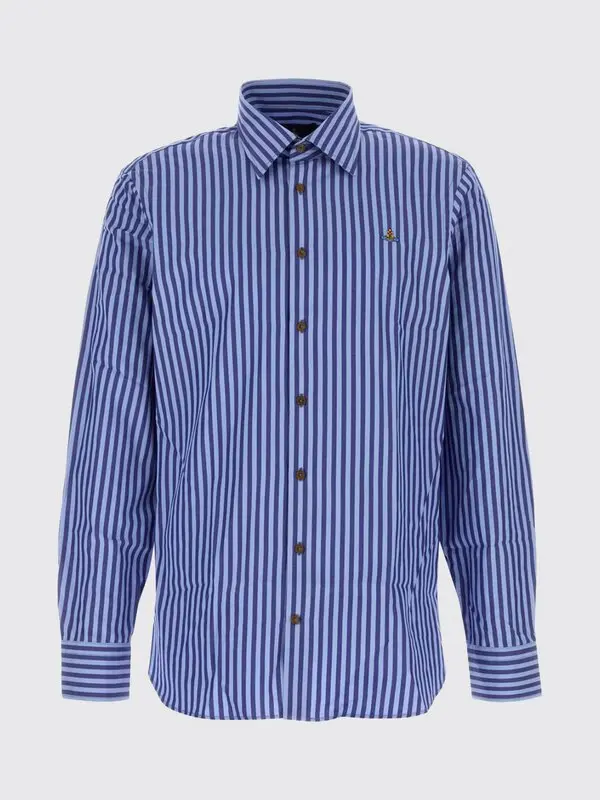 VIVIENNE WESTWOOD Striped Cotton Poplin Shirt