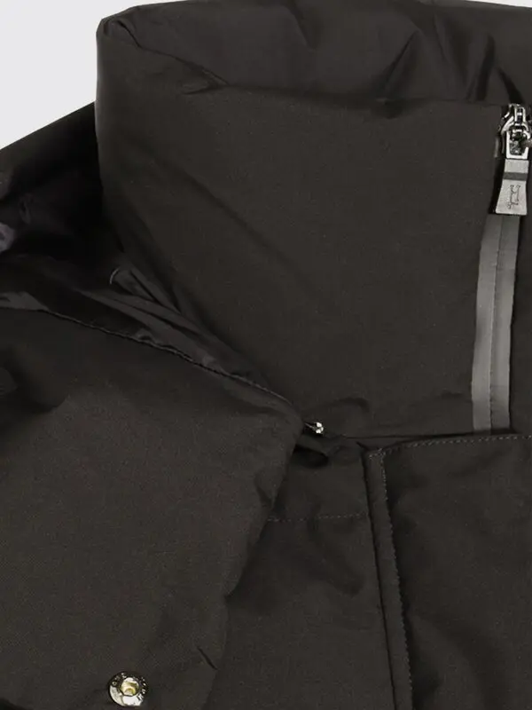 Herno Short Hooded Quilted Nylon Down Jacket With Water-repellent Finish