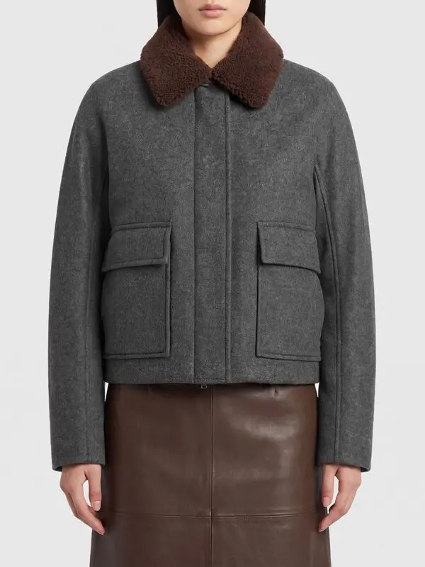 Brunello Cucinelli Cropped Jacket - Grey