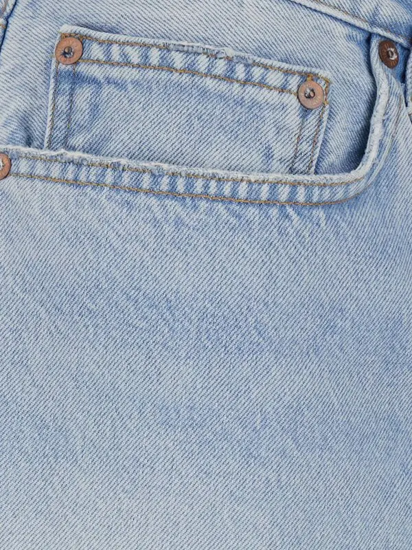 AGOLDE Five-pocket Organic Cotton Denim Shorts