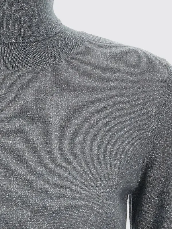 Brunello Cucinelli Fine Knit Turtleneck Jumper - Grey