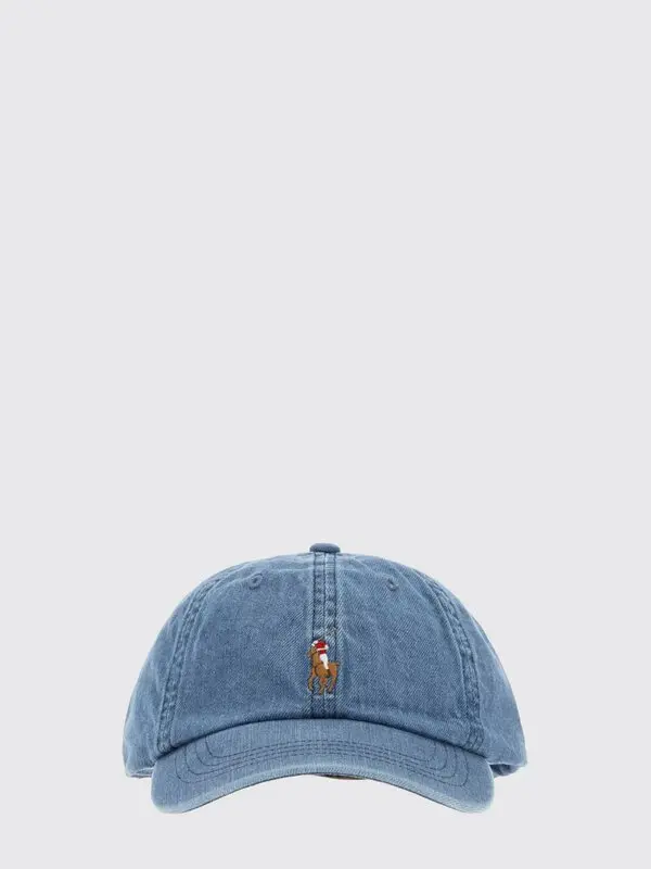Polo Ralph Lauren Cotton Baseball Cap With Logo - Denim